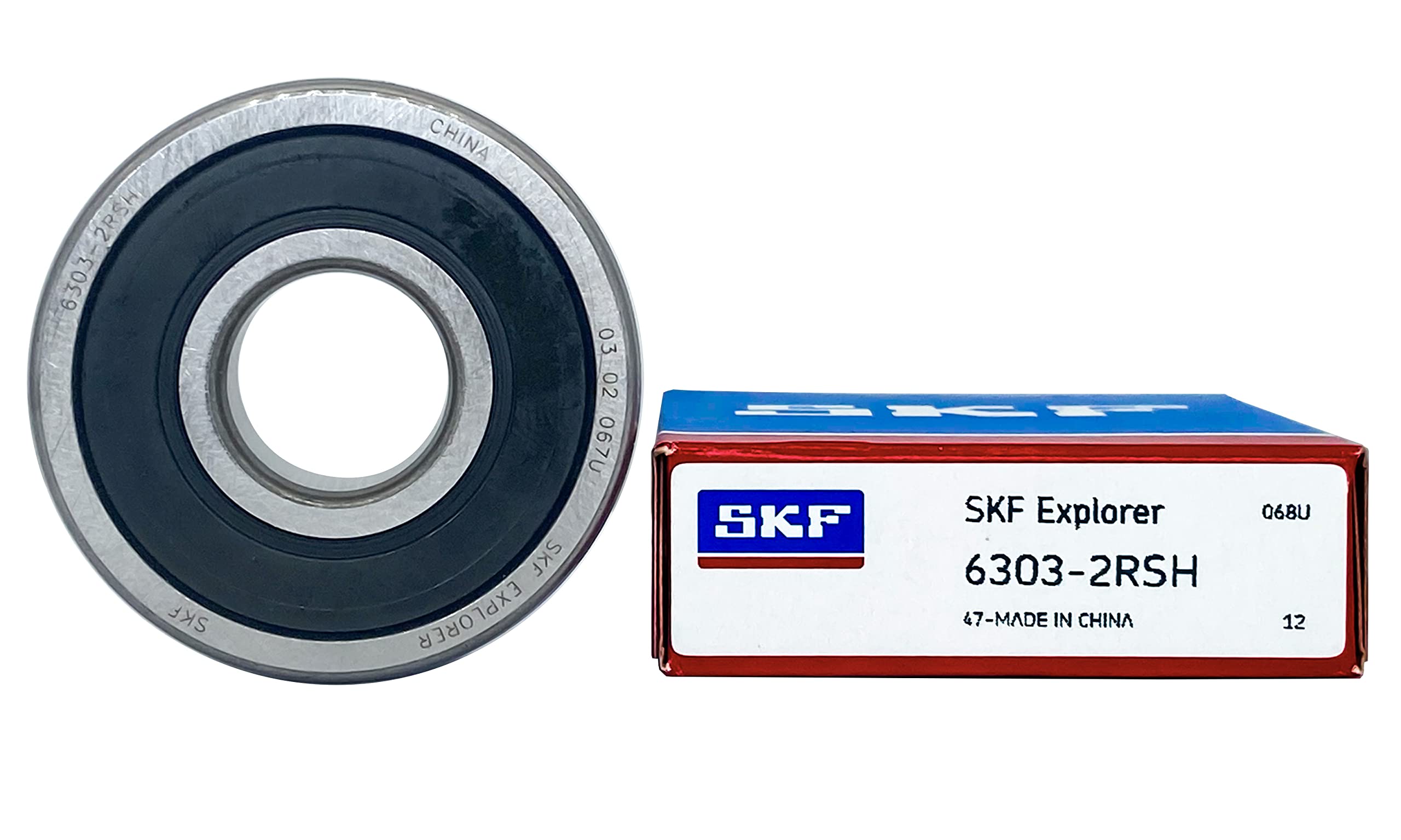 2PACK SKF 6303-2RSH 17X47X14MM Double Rubber Seal Bearings Deep Groove Ball Bearings
