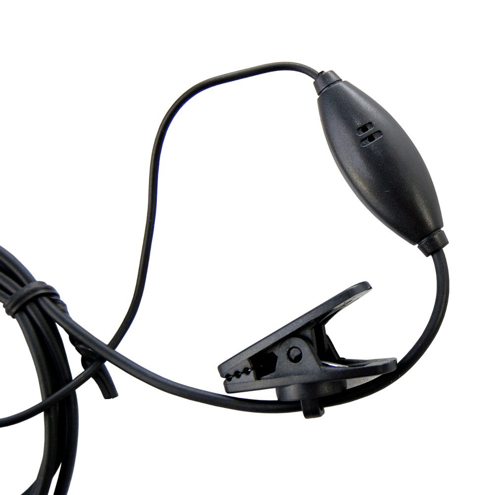 HQRP 2-Pin External Ear Loop Headset w/PTT Microphone Compatible with Motorola RDV-5100, RDV-2020, RDU-2020, RDU-2080D, RDU-4100, RDU-4160D, RDV-2080D, RDV-5100 Sun Meter