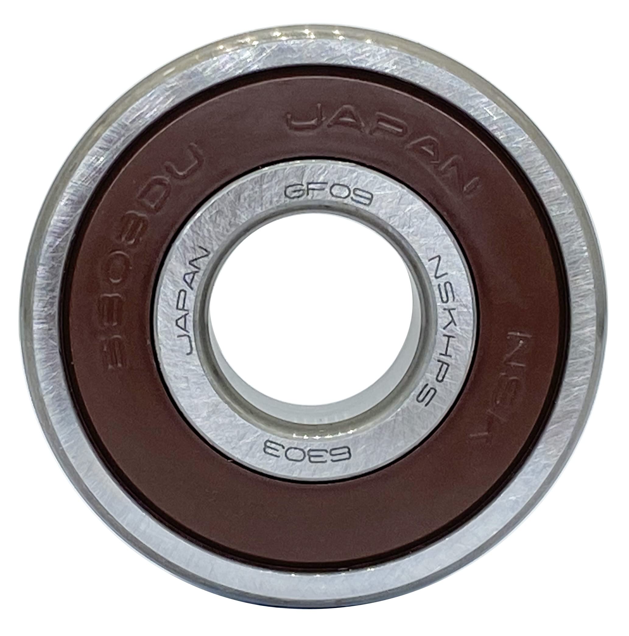 (2 Pack) NSK 6303-2RS 6303DDU Made in Japan 17X47X14MM Pressed Steel Cage Deep Groove Ball Bearings