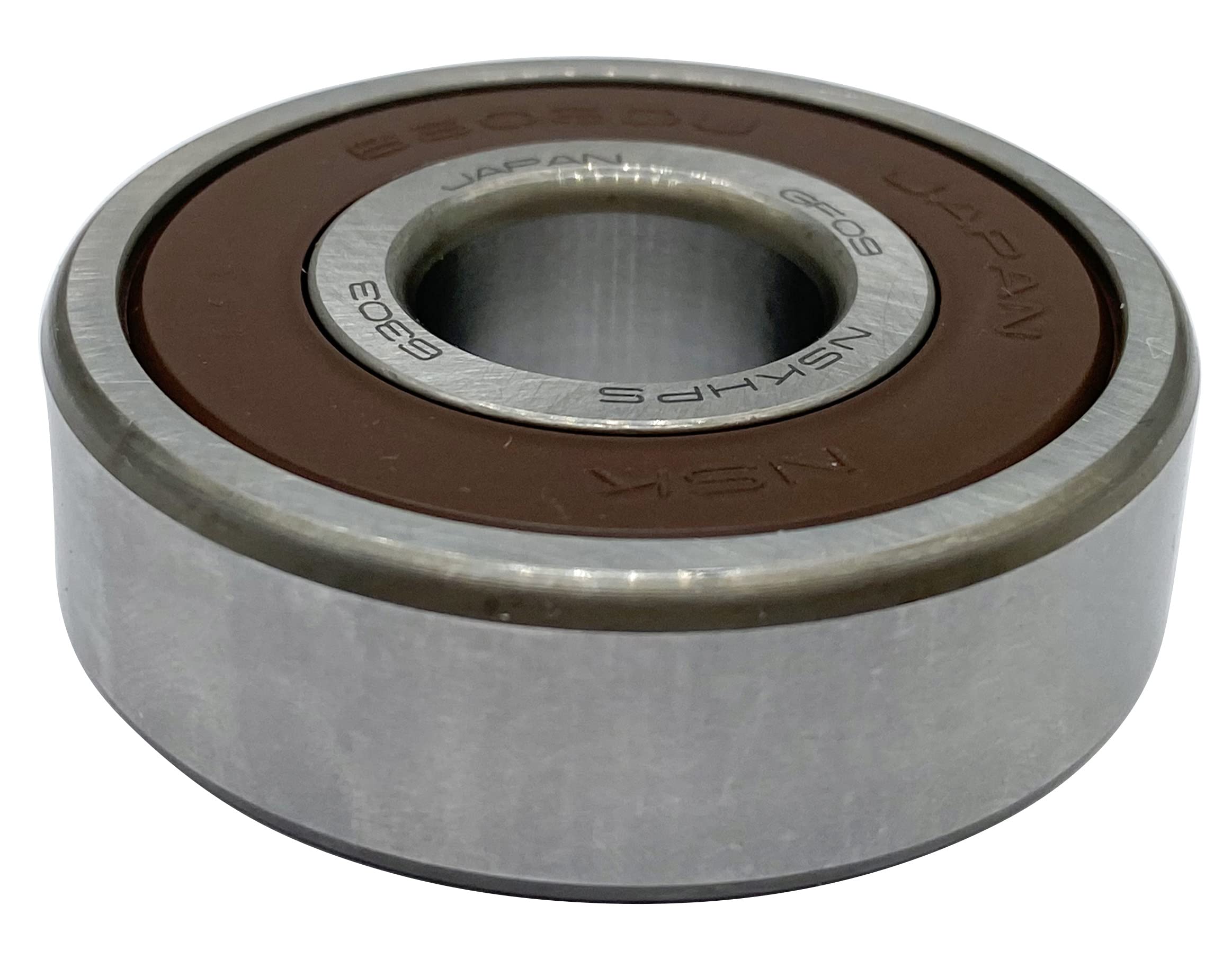 (2 Pack) NSK 6303-2RS 6303DDU Made in Japan 17X47X14MM Pressed Steel Cage Deep Groove Ball Bearings