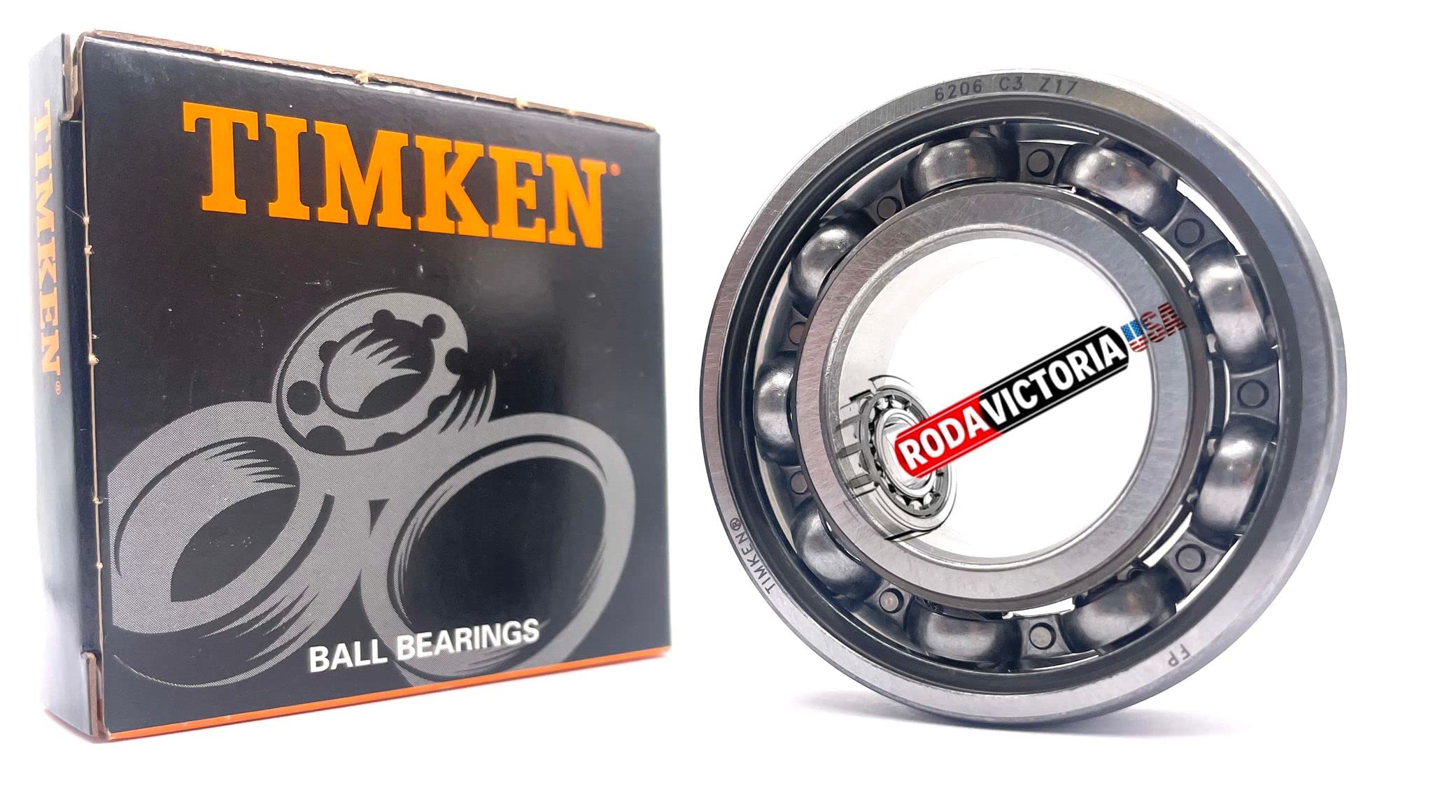 TIMKEN 6305 C3 Open NO Seals Deep Ball Bearing 25x62x17 (mm)