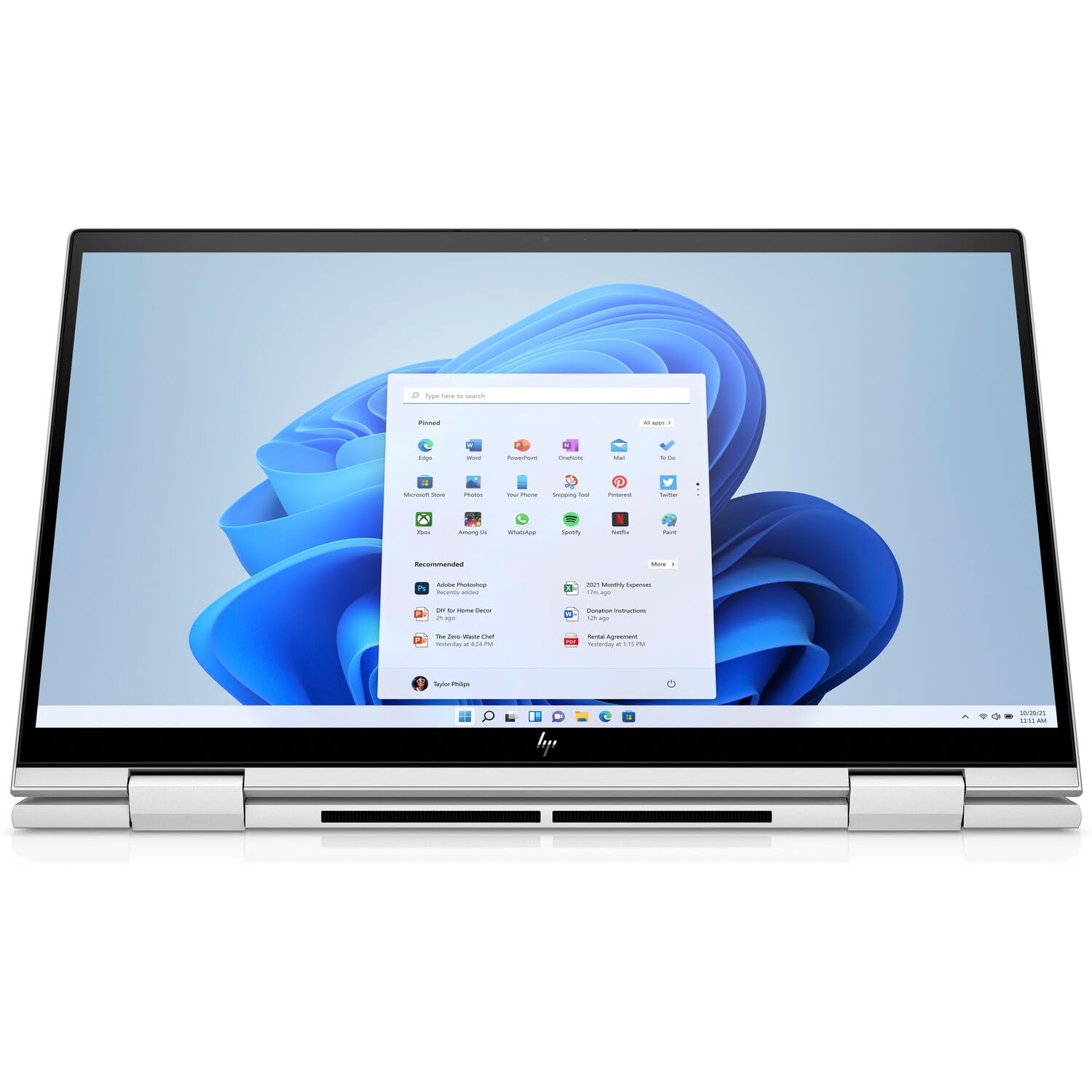HP Envy x360 2-in-1 Laptop 15-EW0013DX 15.6" FHD Touchscreen, Intel Core i5-1235U, 8GB DDR4 RAM, 256GB SSD Storage, Windows 11 Home, Natural Silver (Renewed)