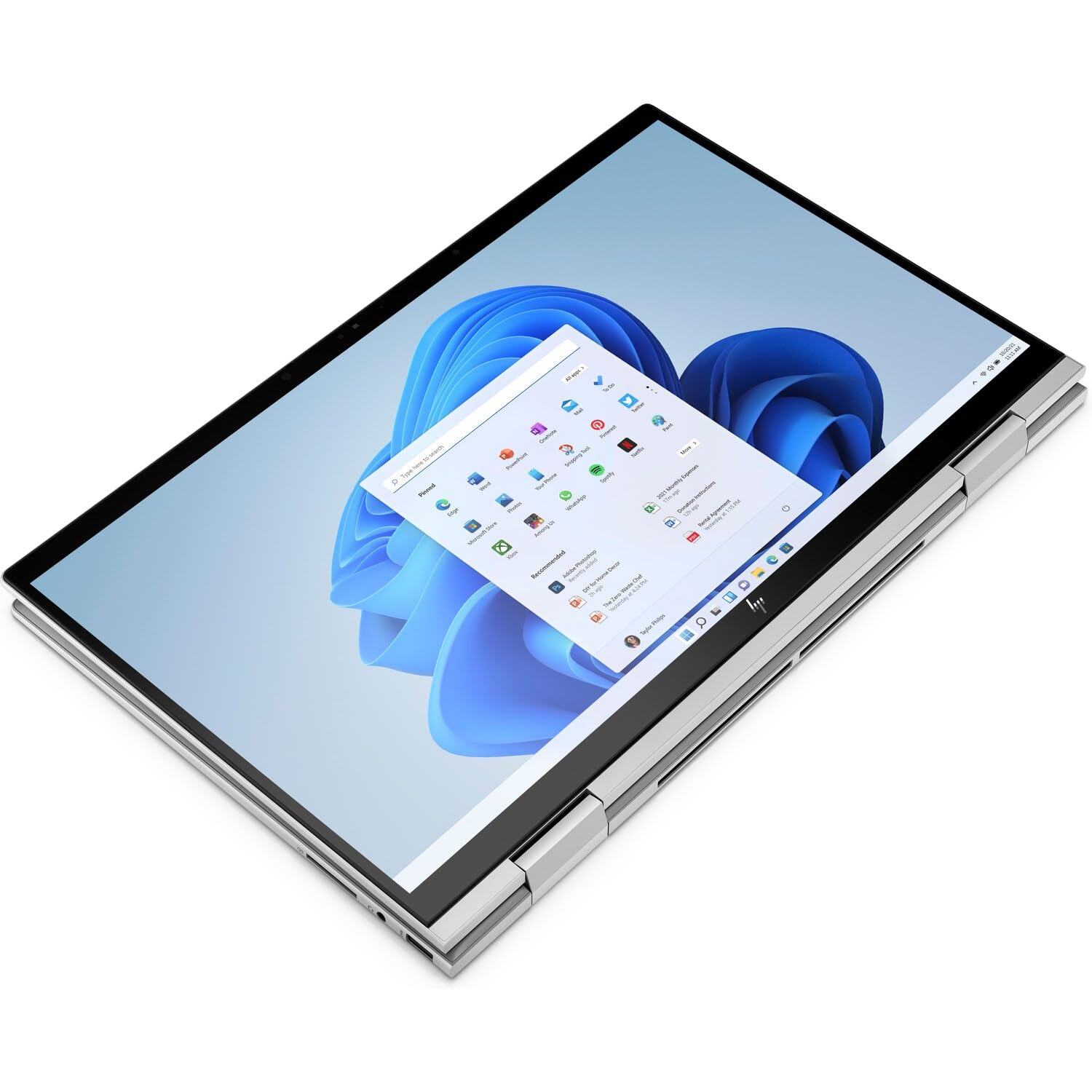 HP Envy x360 2-in-1 Laptop 15-EW0013DX 15.6" FHD Touchscreen, Intel Core i5-1235U, 8GB DDR4 RAM, 256GB SSD Storage, Windows 11 Home, Natural Silver (Renewed)