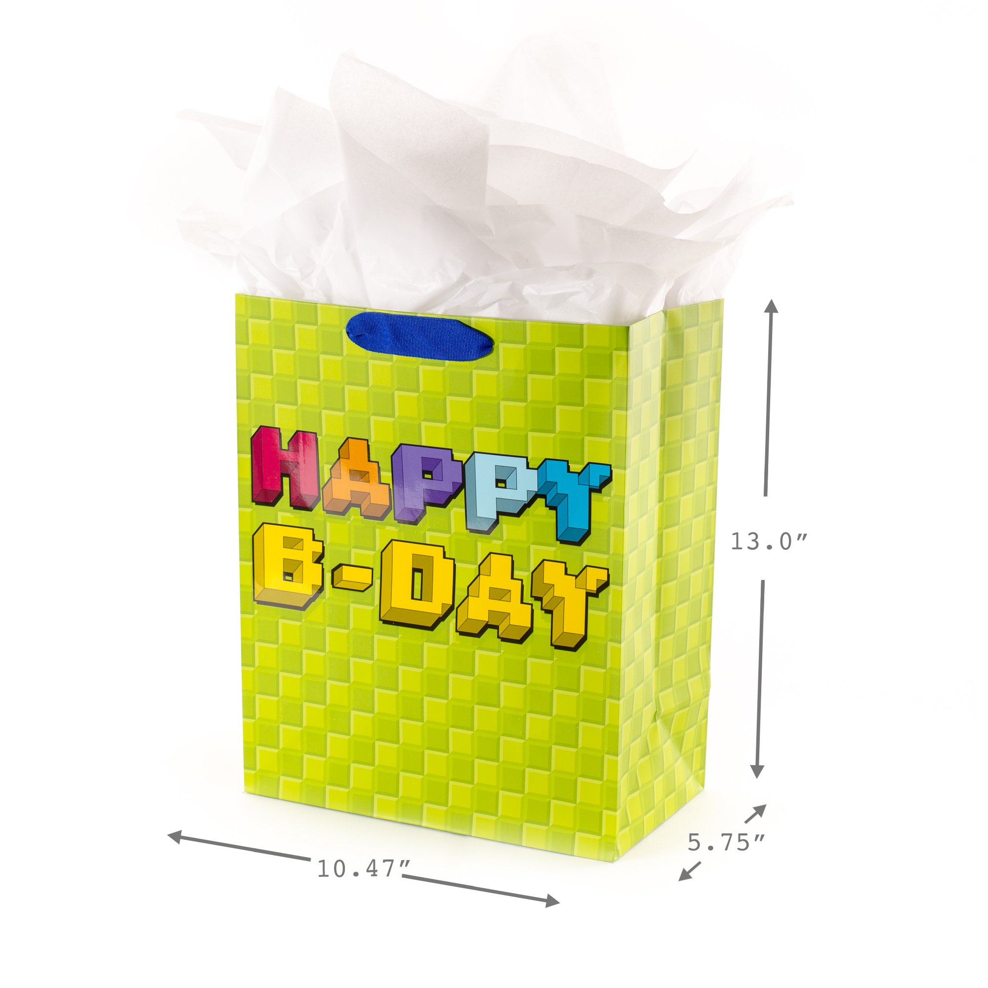 Hallmark 13" Large Birthday Gift Bag Bundle with Tissue Paper (Pack of 3: Monster Truck, Happy B-Day, Birthday Boy)
