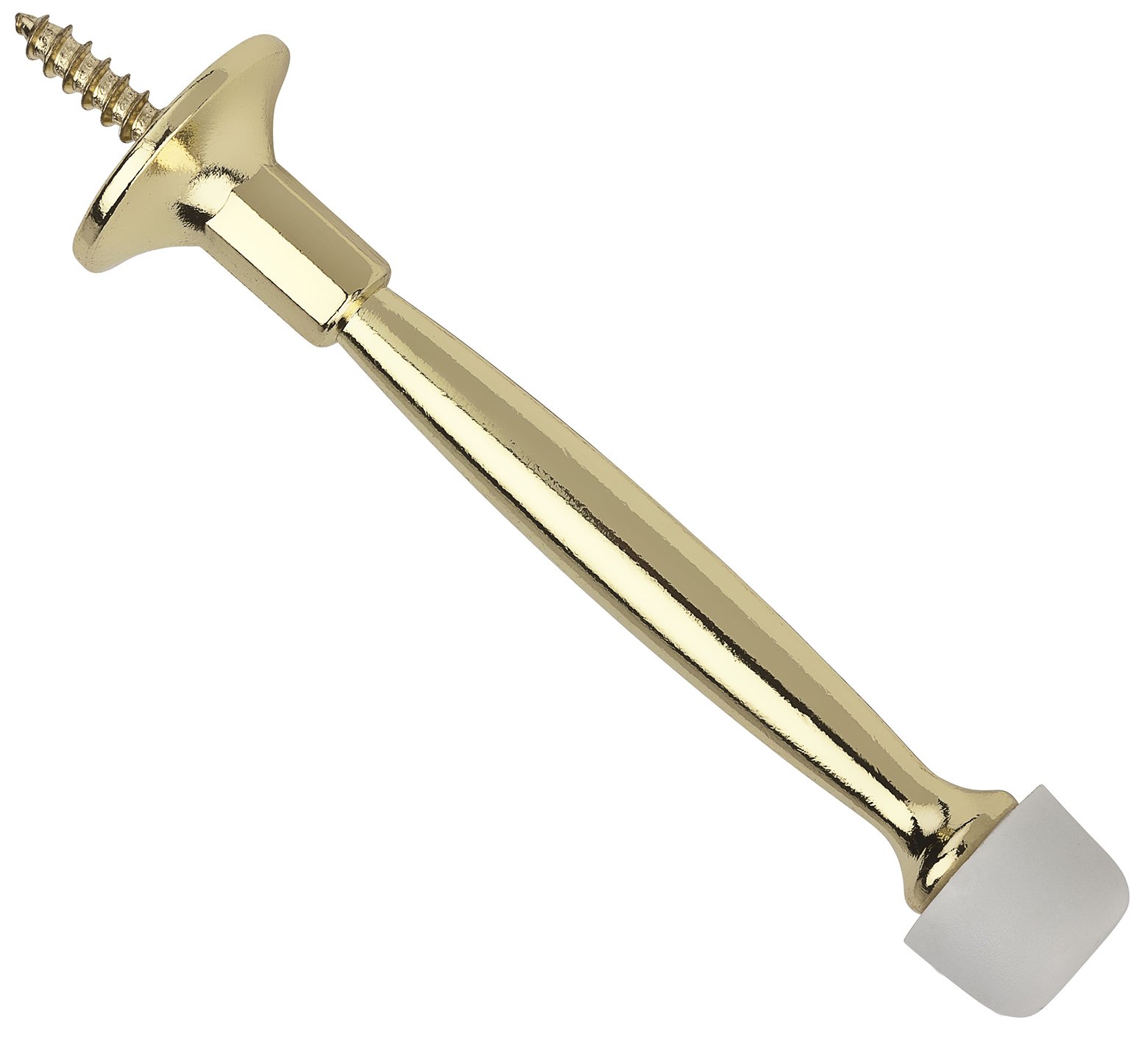 National Hardware N830-146 4" Polished Brass Door Stop