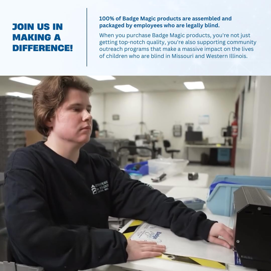 Badge Magic Cut to Fit Freestyle Double-Sided Patch Adhesive Kit (1-Pack) - No Iron Necessary - Safe Applicator of Decals on Fabric, Clothing, Hats, and Jeans
