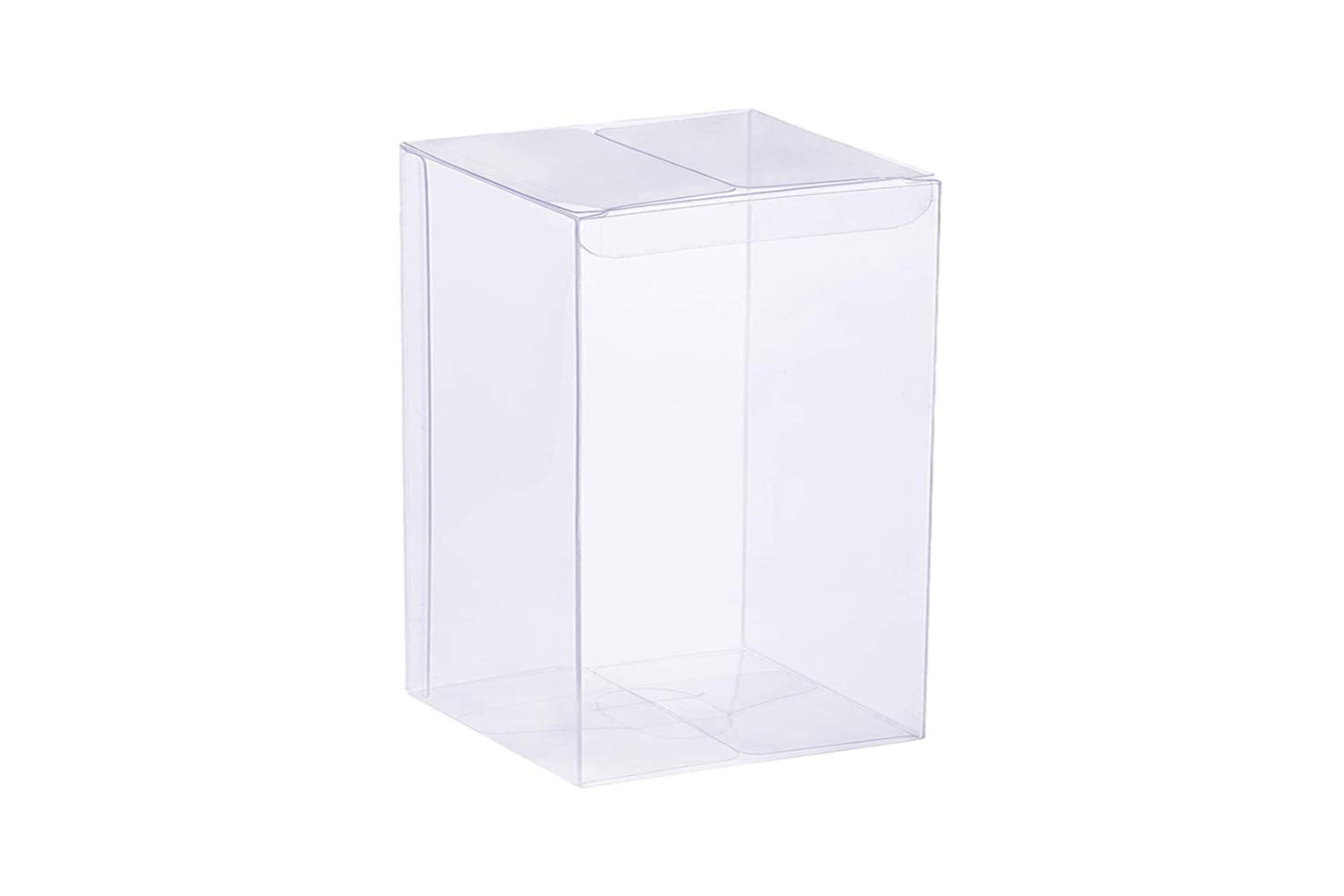YOZATIA 12PCS Transparent Boxes 4 x 4 x 8 inch, Candy Box, Clear Favor Boxes Gift Boxes for Wedding, Party and Baby Shower Favors