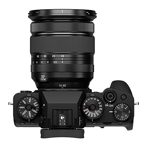 Fujifilm X-T4 Mirrorless Digital Camera with XF 16-80mm f/4 Lens Kit (Black) with 64GB Pro Memory Card, Essential Accessories and Software Bundle (5 Items)