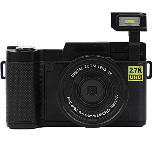 Digital Camera, 3 inch Digital HD Camera, Home Digital Camera, 2.7K 48MP 180 Degree Rotation Micro Single Camera for Windows and for OS X System.