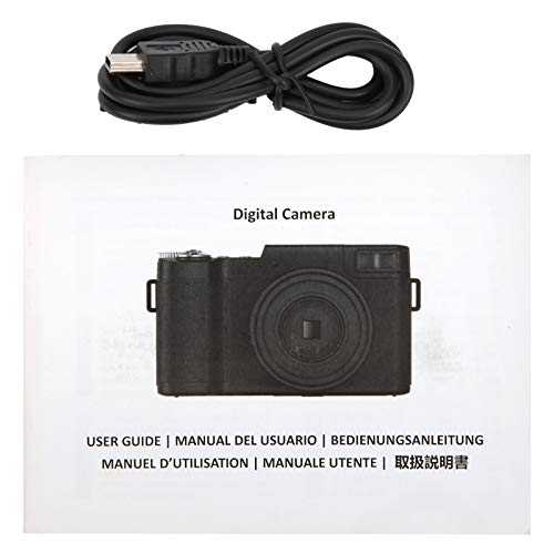 Digital Camera, 3 inch Digital HD Camera, Home Digital Camera, 2.7K 48MP 180 Degree Rotation Micro Single Camera for Windows and for OS X System.