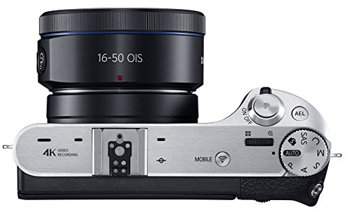 Samsung Electronics EV-NX500ZBMIUS NX500 28 MP Wireless Smart Compact System Camera with Included Kit Lens