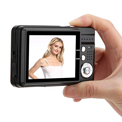 Digital Camera,8X Zoom Card Digital Camera 5 MP 2.7in LCD Display Maximum Support 32GB Memory Card Builtin Microphone (Black)