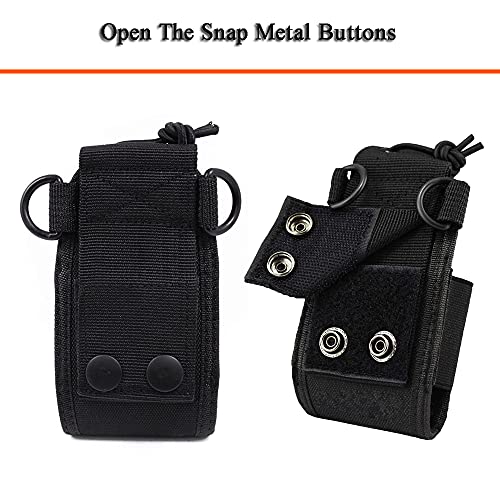 Two Way Radio Case Universal Pouch Bag Holster for GPS Kenwood Yaesu Icom Motorola Baofeng UV5R UV82 TYT UV5RA HYT 888S Retevis H777 Walkie Talkie Nylon Multi-Function