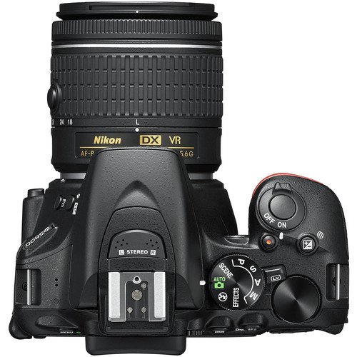 Nikon D5600 DSLR Camera with AF-P DX NIKKOR 18-55mm f/3.5-5.6G VR Lens + Basic Travel Kit (Renewed)