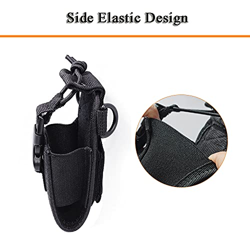 Two Way Radio Case Universal Pouch Bag Holster for GPS Kenwood Yaesu Icom Motorola Baofeng UV5R UV82 TYT UV5RA HYT 888S Retevis H777 Walkie Talkie Nylon Multi-Function