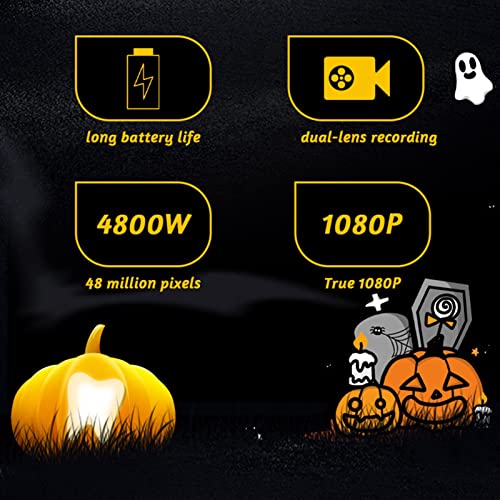 cdar Digital Camera for Kids,Children's Camera,Full 1080P Rechargeable Electronic Mini Camera for Students, Teens, Kids Black