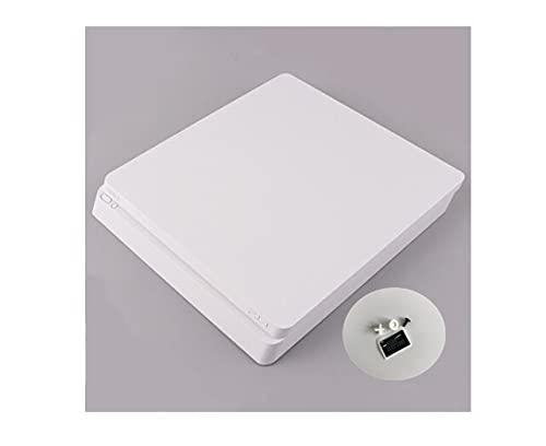New Replacement Top Upper & Bottom Lower Housing Shell Case Cover Protective Cover for PS4 Slim Console White
