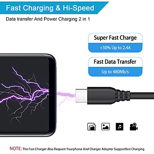 USB C Fast Car Charger for Samsung Galaxy S23 Ultra S22 S22+ S21 Plus S20 FE A21 A52 A42 A72 F23 F52 Note 20,30W 2 Port Car Charger Adapter + USB C to C Charger Cable for Google Pixel 7 6 5 5XL 4 4XL