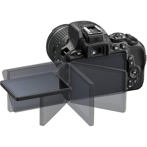 Nikon Intl. D5600 DSLR Camera with 18-55mm VR Lens Bundle (1576) + Prime Accessory Kit Including 128GB Memory, Light, Camera Case, Hand Grip & More (Renewed)