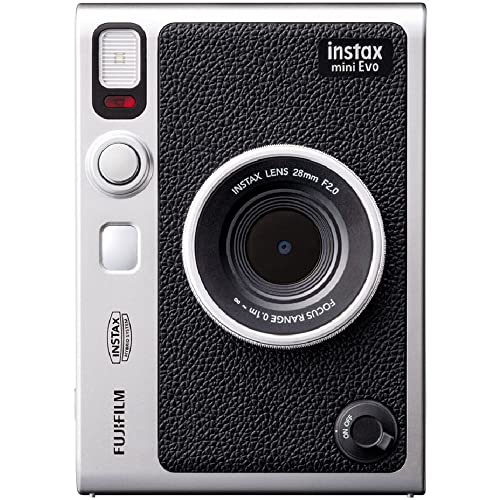 Ultimaxx Advanced Bundle + FUJIFILM INSTAX MINI EVO Hybrid Instant Camera + SanDisk 64GB Extreme micro-Memory Card, Mini “Gripster” Tripod, Digital Flash, Water-Resistant Case & Much More(15pc Bundle)