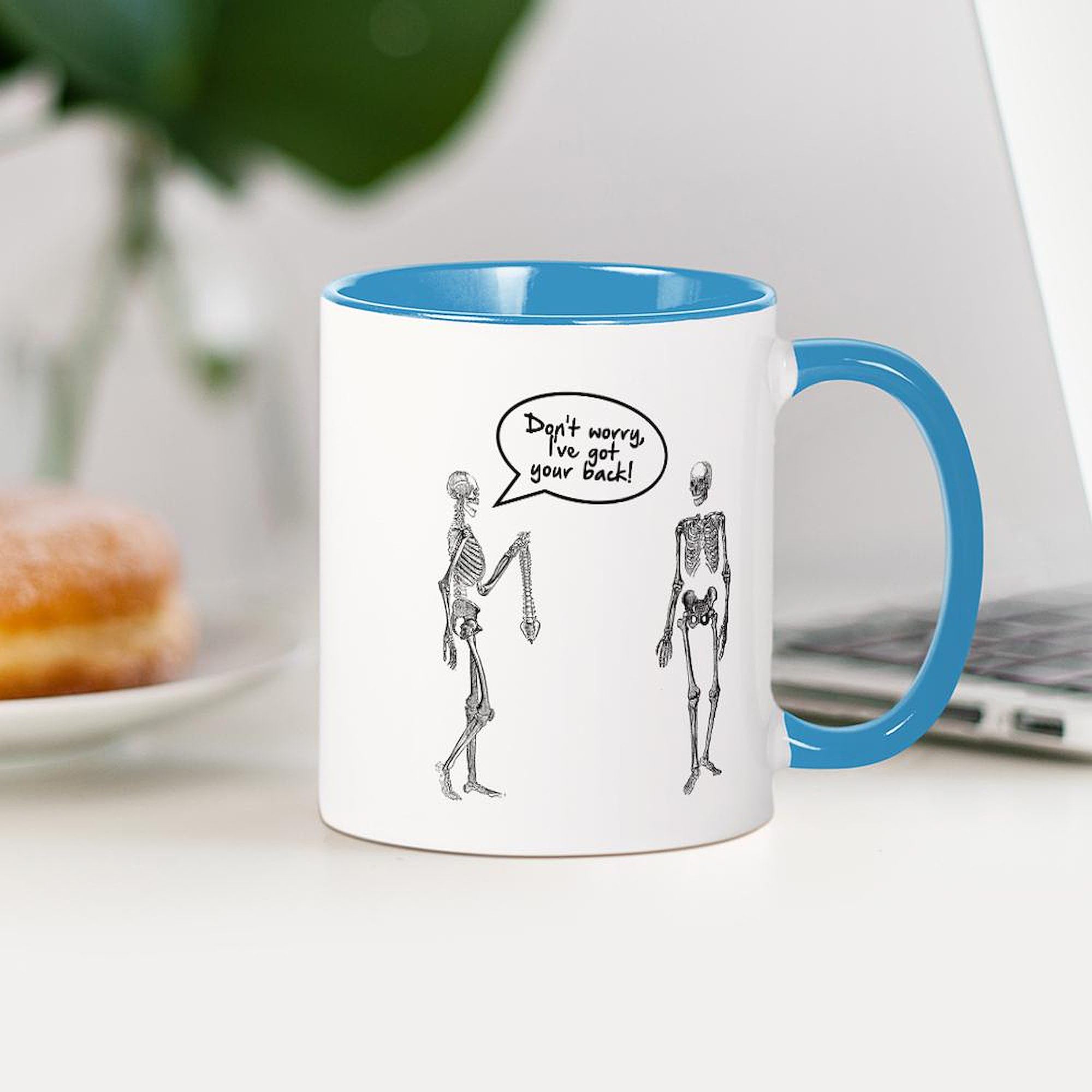 CafePress Skeletons I've Got Your Back Mug Ceramic Coffee Mug, Tea Cup 11 oz