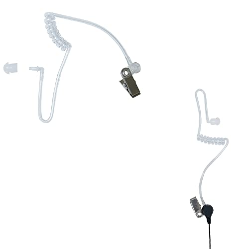 BVMAG 50 Pack Replacement Mushroom Earbud Ear Tips for Acoustic Tube Earpieces Compatible with Motorola Kenwood Baofeng Cobra Midland Icom Two Way Radio