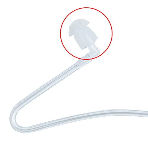 BVMAG 50 Pack Replacement Mushroom Earbud Ear Tips for Acoustic Tube Earpieces Compatible with Motorola Kenwood Baofeng Cobra Midland Icom Two Way Radio