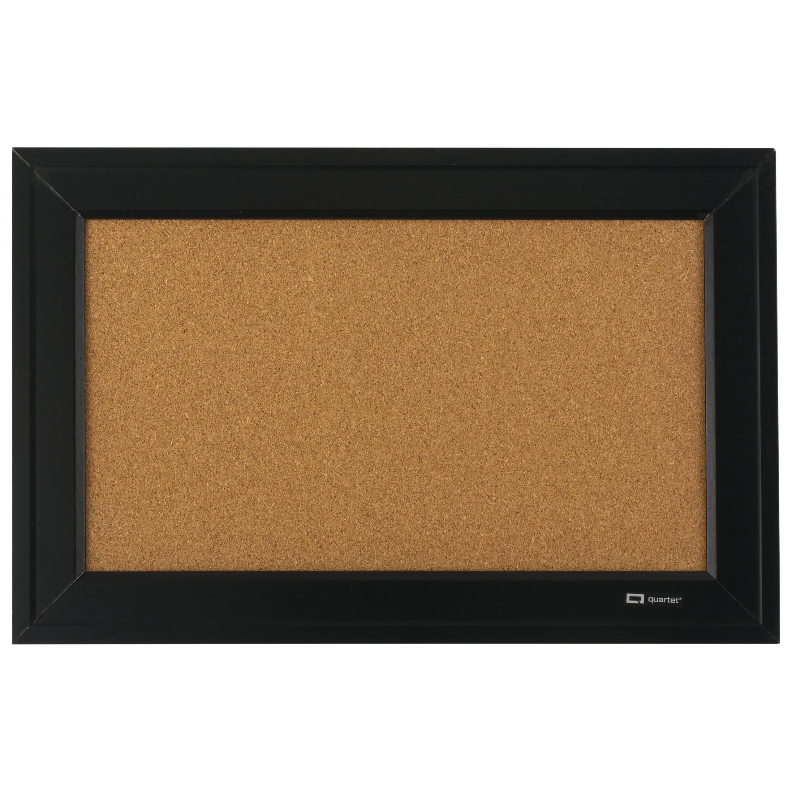 Quartet Cork Bulletin Board, 11â x 17â Framed Corkboard, Black Frame, Small Decorative Hanging Pin Board, Perfect for Office & Home Decor, Home School Message Board or Vision Board, Brown (79279)