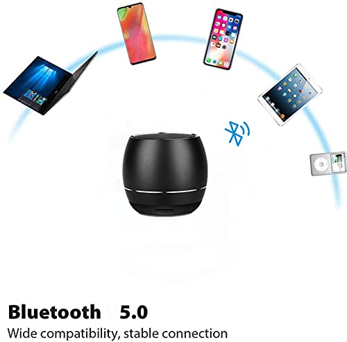 Aresrora Portable Bluetooth Speakers,Outdoors Wireless Mini Bluetooth Speaker with Built-in-Mic,Handsfree Call,TF Card,HD Sound and Bass for iPhone Ipad Android Smartphone and More (Black)