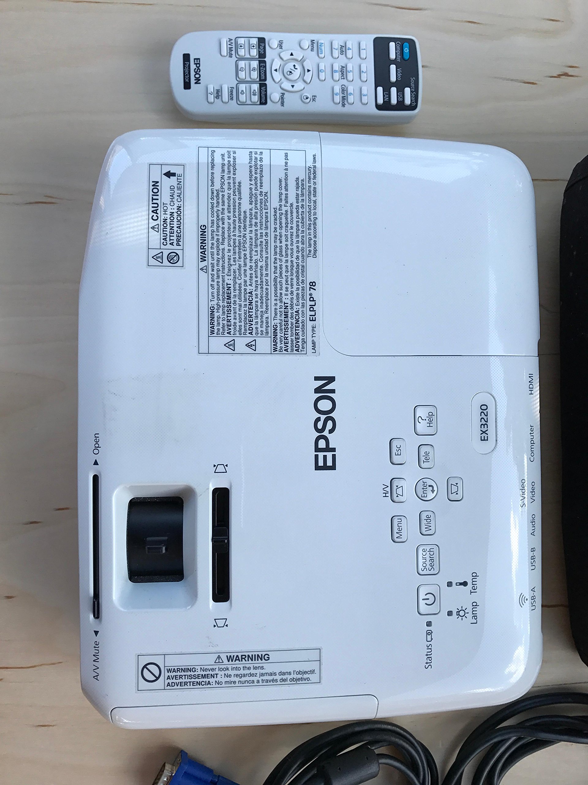 Epson EX3220, SVGA, 3000 Lumens Color Brightness (color light output), 3000 Lumens White Brightness, 3LCD Projector