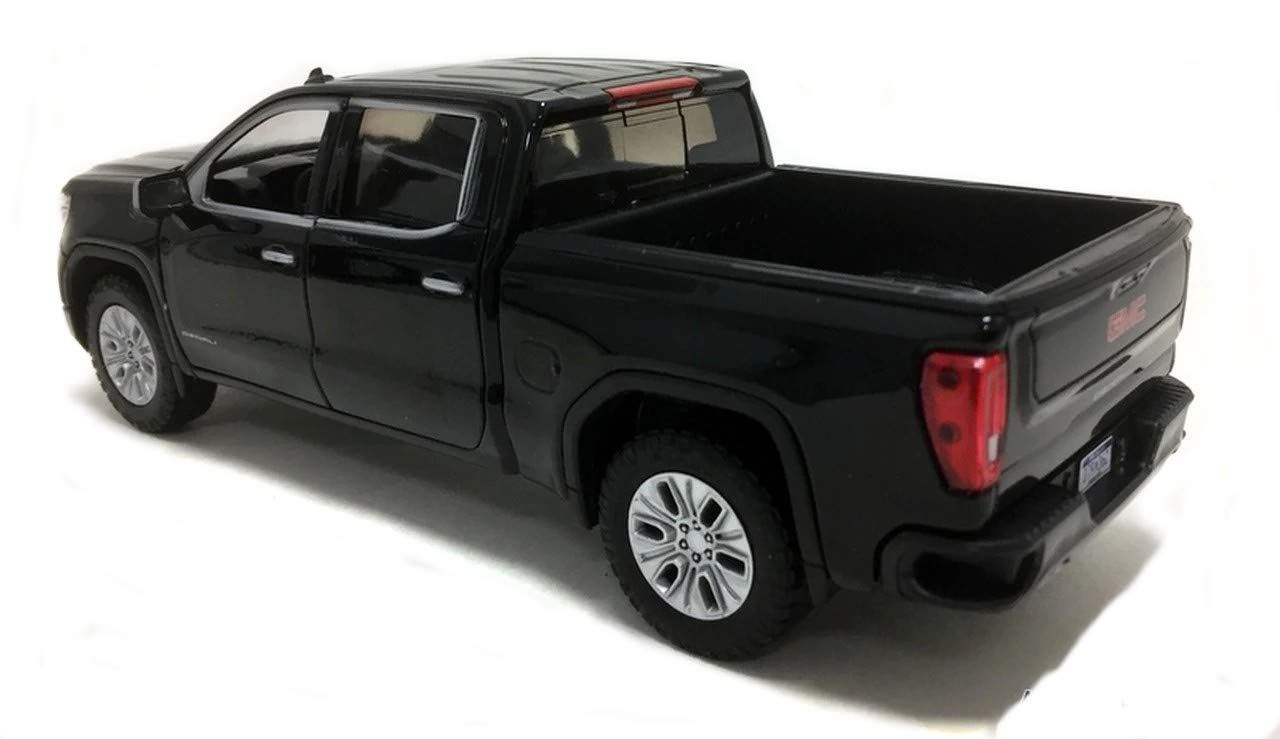 2019 GMC Sierra 1500 Denali Crew Cab Pickup Truck Black 1/24-1/27 Diecast Model Car by Motormax 79362