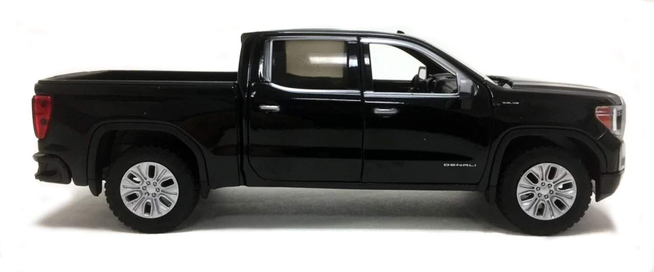 2019 GMC Sierra 1500 Denali Crew Cab Pickup Truck Black 1/24-1/27 Diecast Model Car by Motormax 79362
