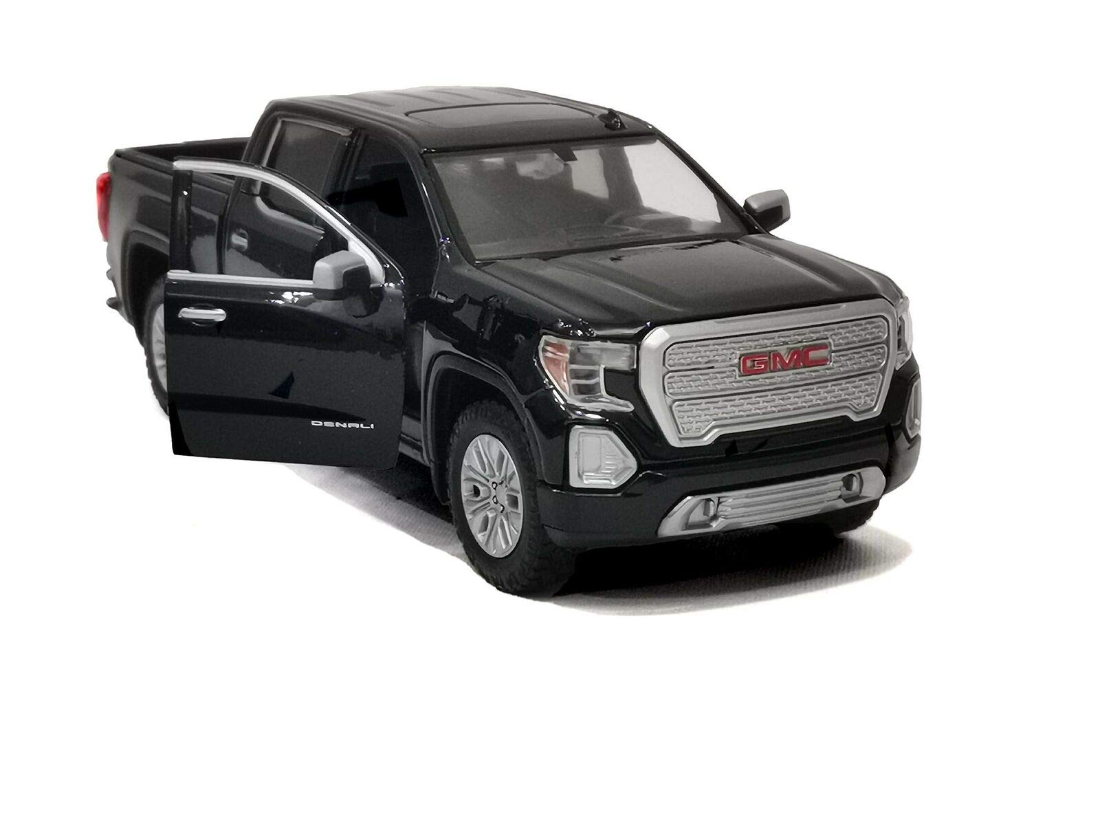 2019 GMC Sierra 1500 Denali Crew Cab Pickup Truck Black 1/24-1/27 Diecast Model Car by Motormax 79362