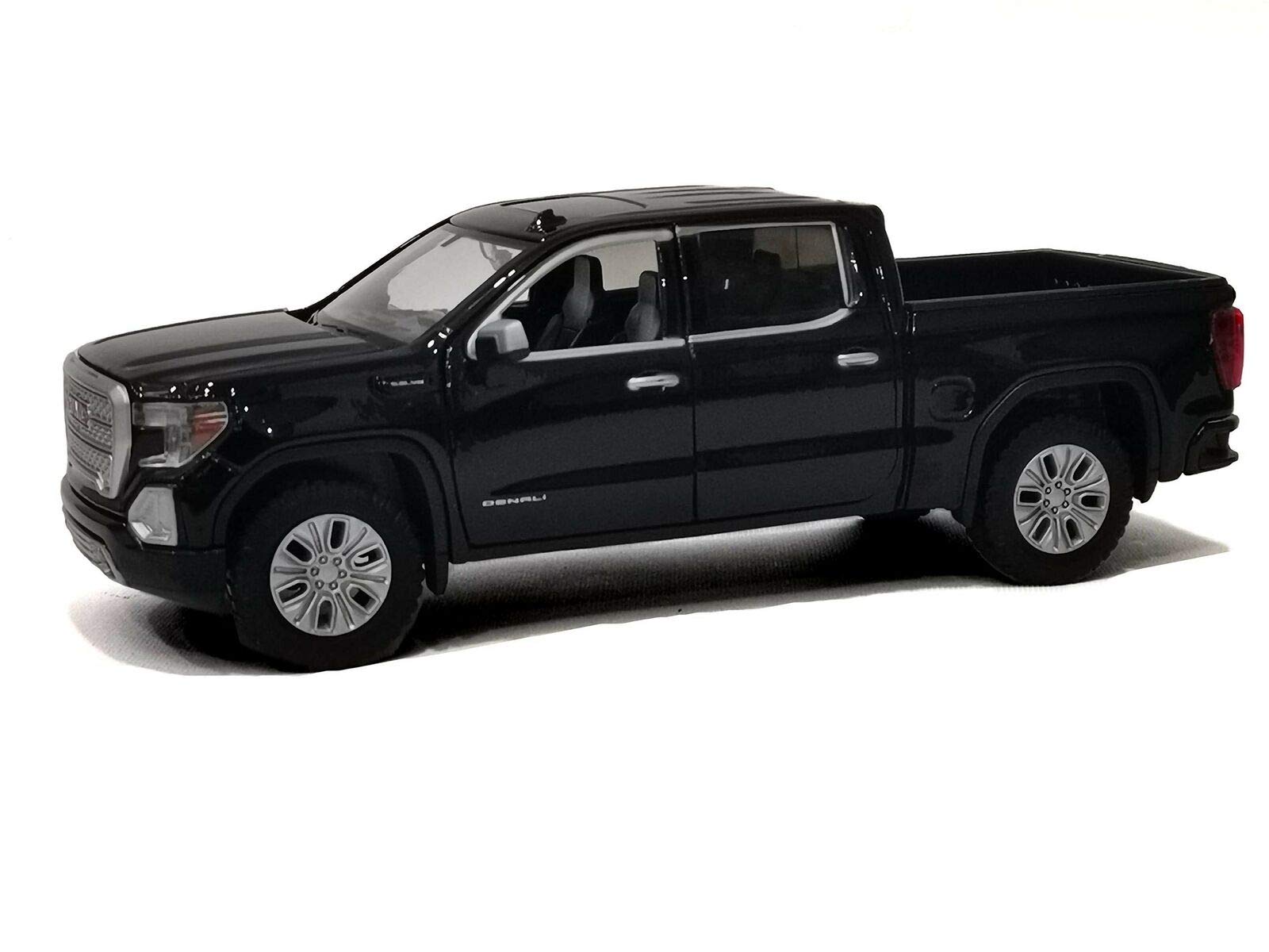 2019 GMC Sierra 1500 Denali Crew Cab Pickup Truck Black 1/24-1/27 Diecast Model Car by Motormax 79362