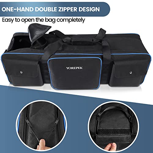YOREPEK Tripod Carrying Case Bag 40.5", Durable Light Stand Bag with 2 Protective Pads, Photo Studio Equipment Case for Tripods Manfrotto, Monopods, Speaker Stands, Umbrellas, Accessories, Travel