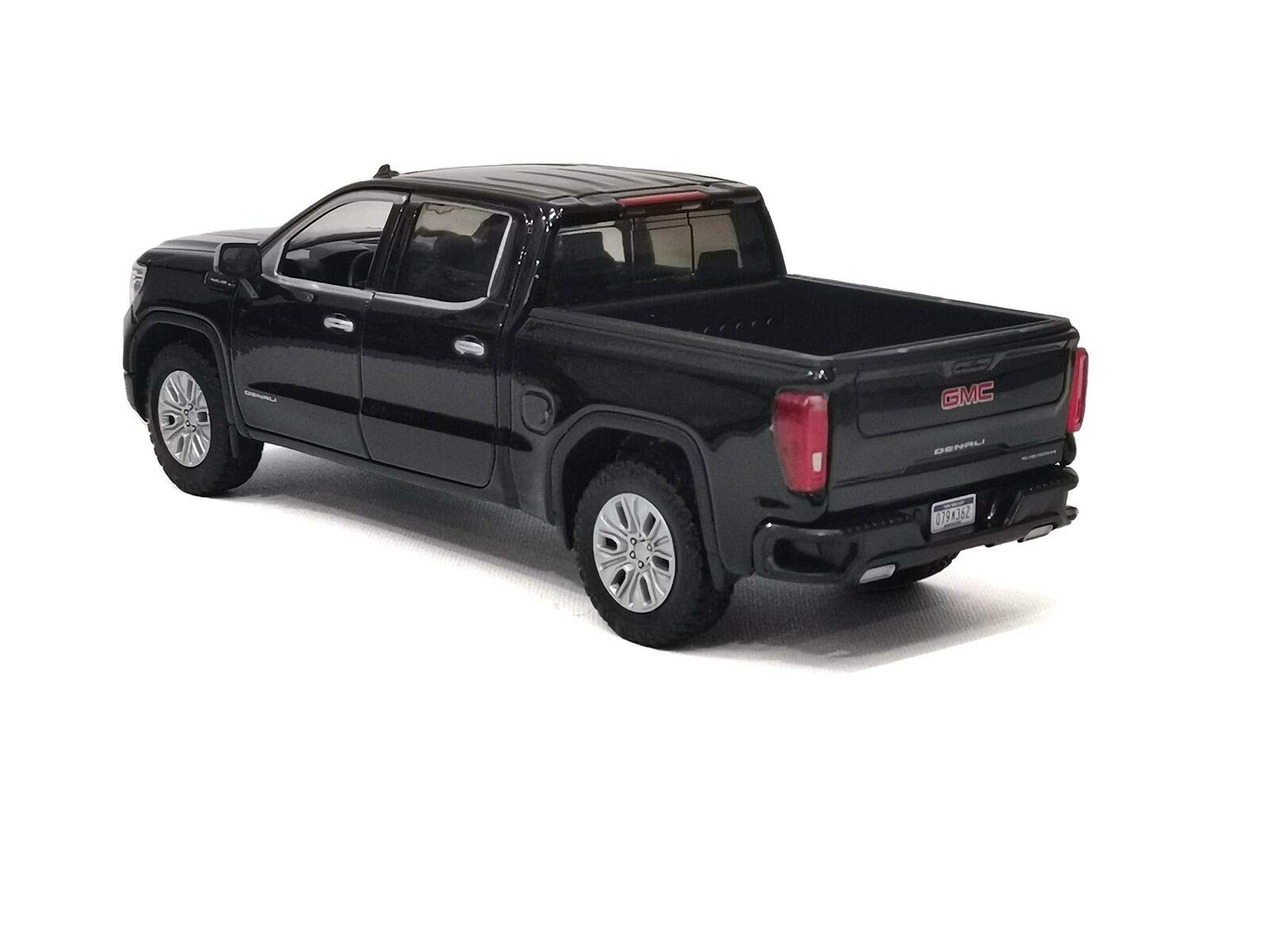 2019 GMC Sierra 1500 Denali Crew Cab Pickup Truck Black 1/24-1/27 Diecast Model Car by Motormax 79362
