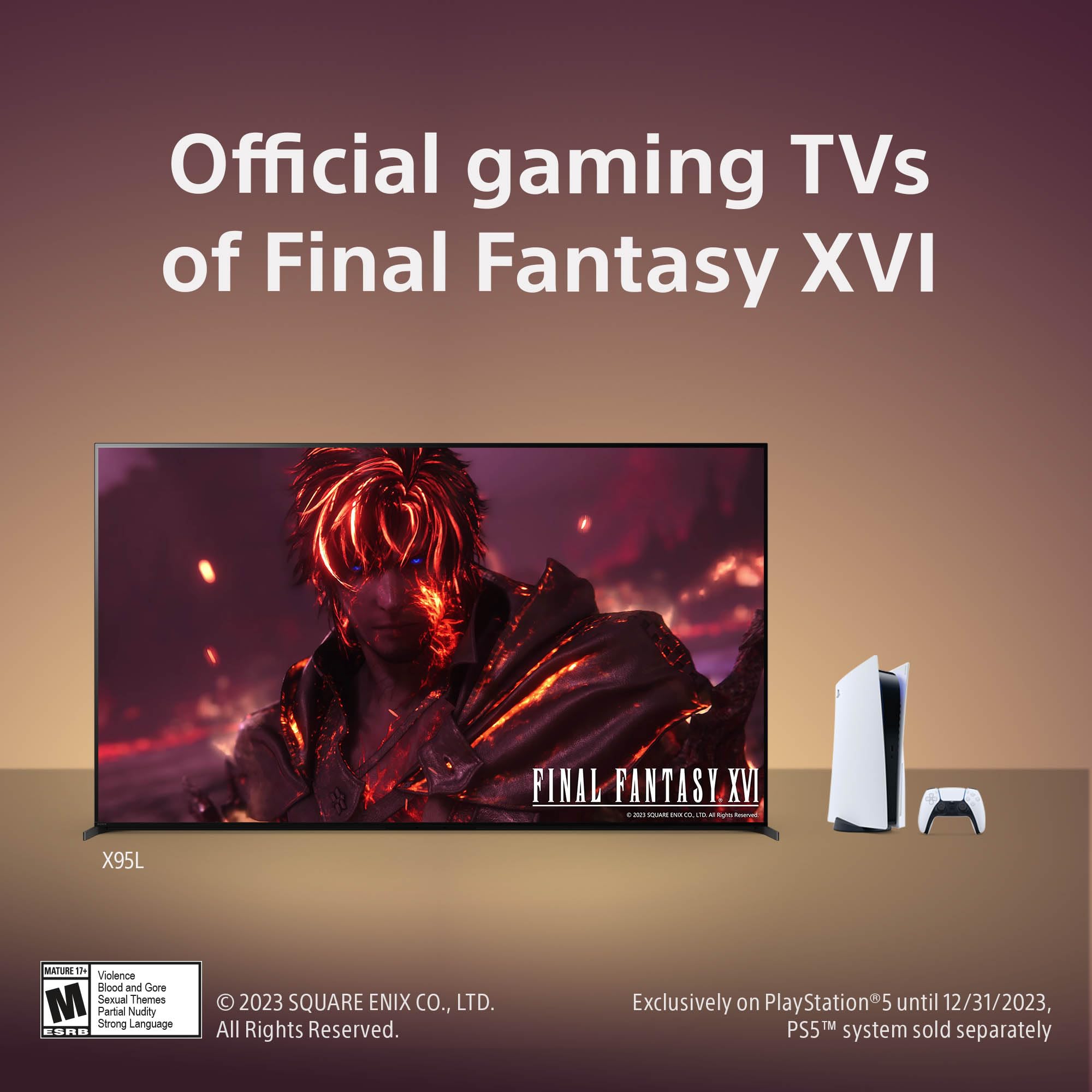 Sony 85 Inch Mini LED 4K Ultra HD TV X95L Series with Playstation 5 Console