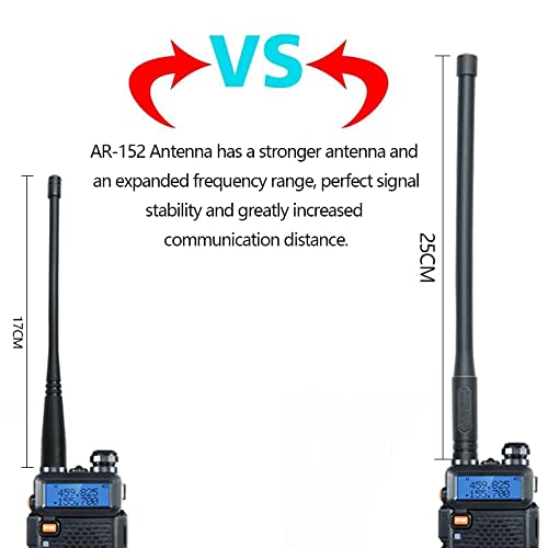 2Pack Baofeng Dual Band VHF UHF SMA-Female Tactical Antenna for Baofeng AR-152 UV-5R UV-82 BF-F8HP BF-H6 BF-888S TP-8Plus Kenwood TYT Etc Two Way Radio