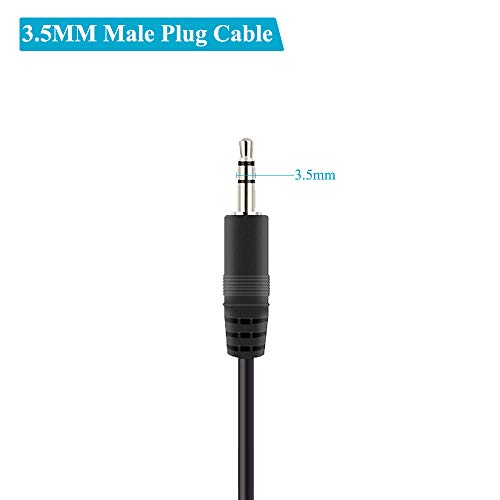 Fancasee 10 Pack Replacement 3.5mm Male Plug to Bare Wire Open End TRS 3 Pole Stereo 1/8" 3.5mm Plug Jack Connector Audio Cable for Headphone Headset Earphone Cable Repair