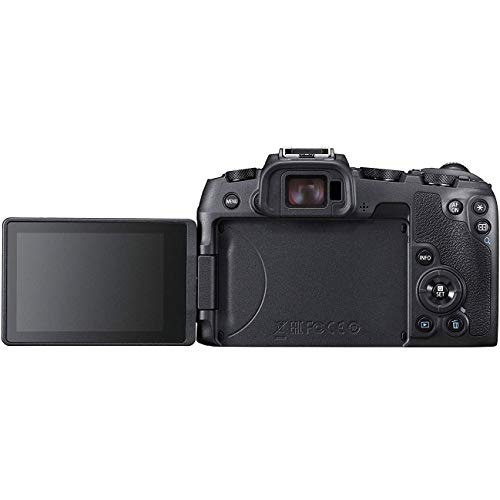 Canon EOS RP Mirrorless Camera with RF 24-105mm F4 L is USM Lens Kit Bundle with Lens Mount Adapter, 64GB Memory Card, Shoulder Bag, Battery and Charger Kit, Monopod and Cleaning Kit