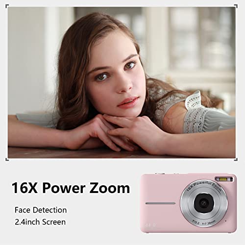 MIANHT 1080P High-Definition Digital Came_ra 16x Built in Night Vision Digital Zo_om Came_ra Electronic Anti-Shake Proof Home Came_ra 44 Million Photos