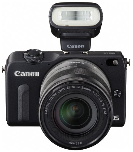 Canon Mirror-Less SLR Camera EOS M2 Triple Lens kit (Black) EF-M18-55mm F3.5-5.6 is STM EF-M22mm F2 STM EF-M11-22mm F4-5.6 is STM Comes EOSM2BK-TLK [International Version, No Warranty]
