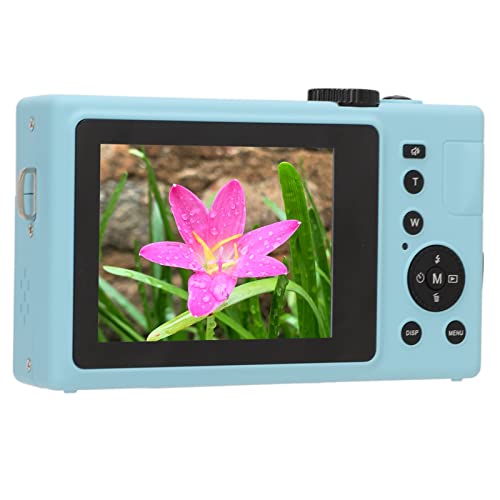 Heayzoki Portable 1080P FHD Mini Digital Camera 3 Inch LCD Display Monitor 16X Digital Zoom 24MP Video Camera Video Recorder Camera(Blue)