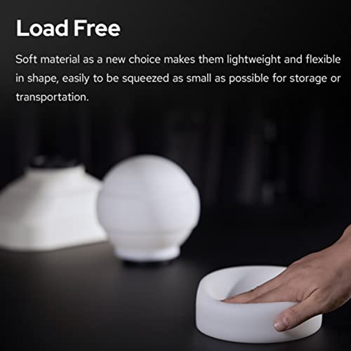 Godox ML-CD15 Flash Diffuser Modifier Bundle Diffusion Dome for V1S V1C V1N V1F V1O V860III V860II V850III TT685II TT600 TT685 AD200 AD200PRO AD300PRO AD400PRO ML30 ML60 ML60BI(Included 3 adapters)