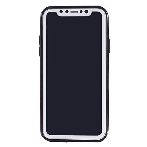 Bisexual Pride Heart Wallet Phone Cases Fashion Leather Design Protective Shell Shockproof Cover Compatible with iPhone X/XS