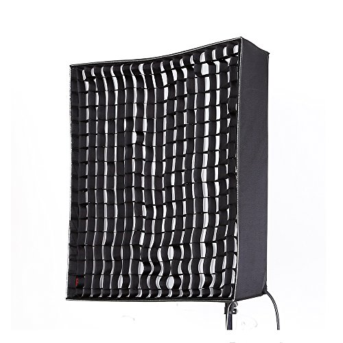 Falcon Eyes RX-24TDX 150W Roll-Flex LED Light with Honeycomb Grid Softbox Bi-Color Dimmable 3000K-5600K Light Compatible with DMX 512 Bulit in 9 Scene Effect Mode (24TDX with RX-24TDXSBHC)