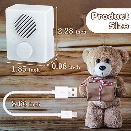 16M Sound Box for Stuffed Animals, 960 Seconds Push Button Sound Box for St Patrick's Day Voice Gifts, Craft, Toy Doll Inflatables, USB Voice Playing Button Device for Baby Audio Message Bear Doll