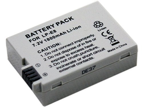 LP-E8 LPE8 Battery for 650D Digital DSLR Camera Replace Generic