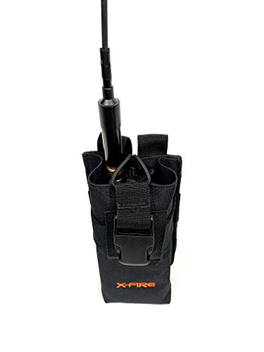 X-FIREĀ® Tall Washable Nylon MOLLE Pouch or Duty Belt Portable Radio Holder