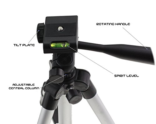 Navitech Lightweight Aluminium Tripod Compatible with The Canon POWERSHOT G1 X Mark III